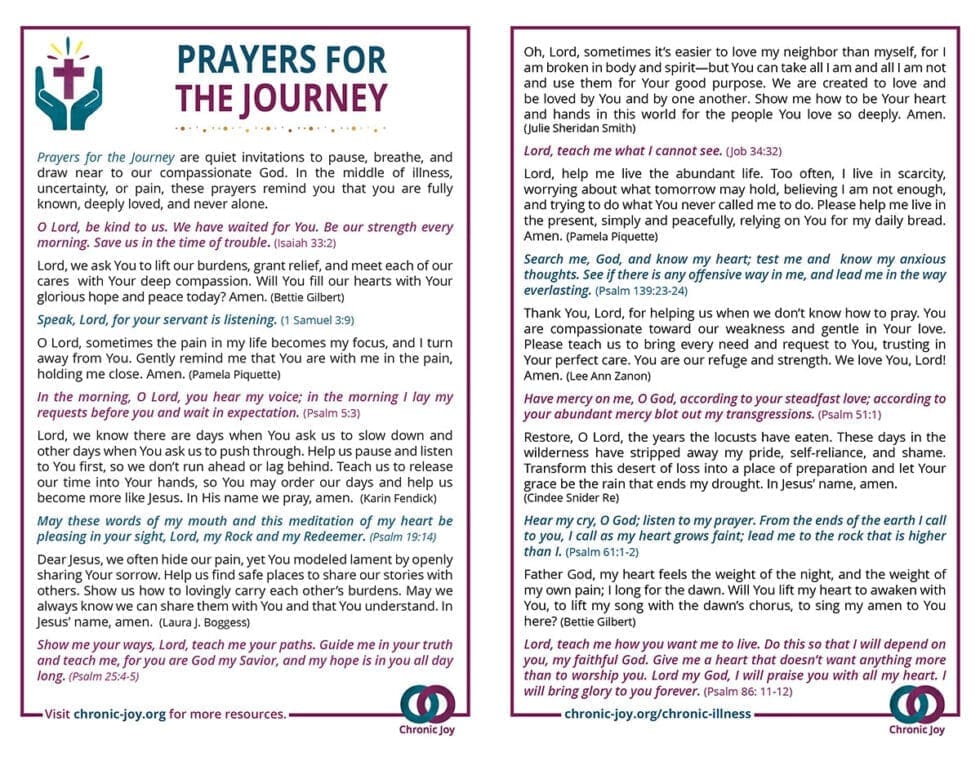 Breath Prayers Connect Us with God • Chronic Joy®