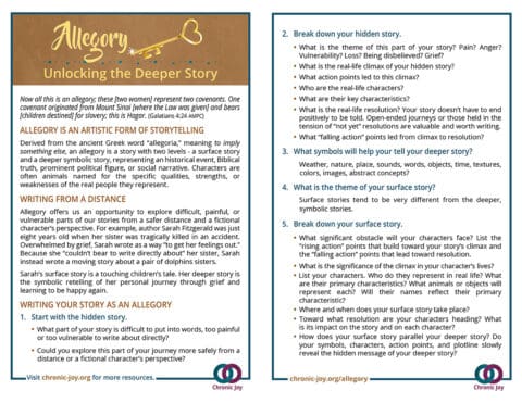 Allegory • Symbolic Storytelling • Chronic Joy®