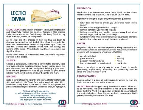 Lectio Divina • Savor the Words of Scripture