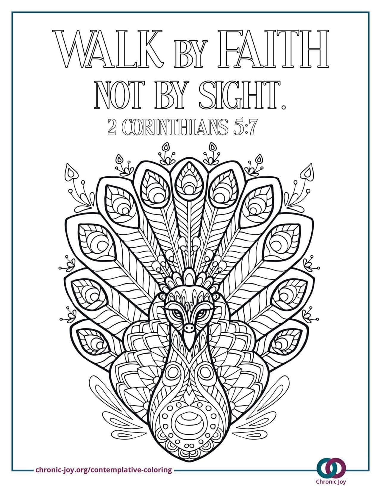 Contemplative Coloring • Color Your Way Closer to God • Chronic Joy®