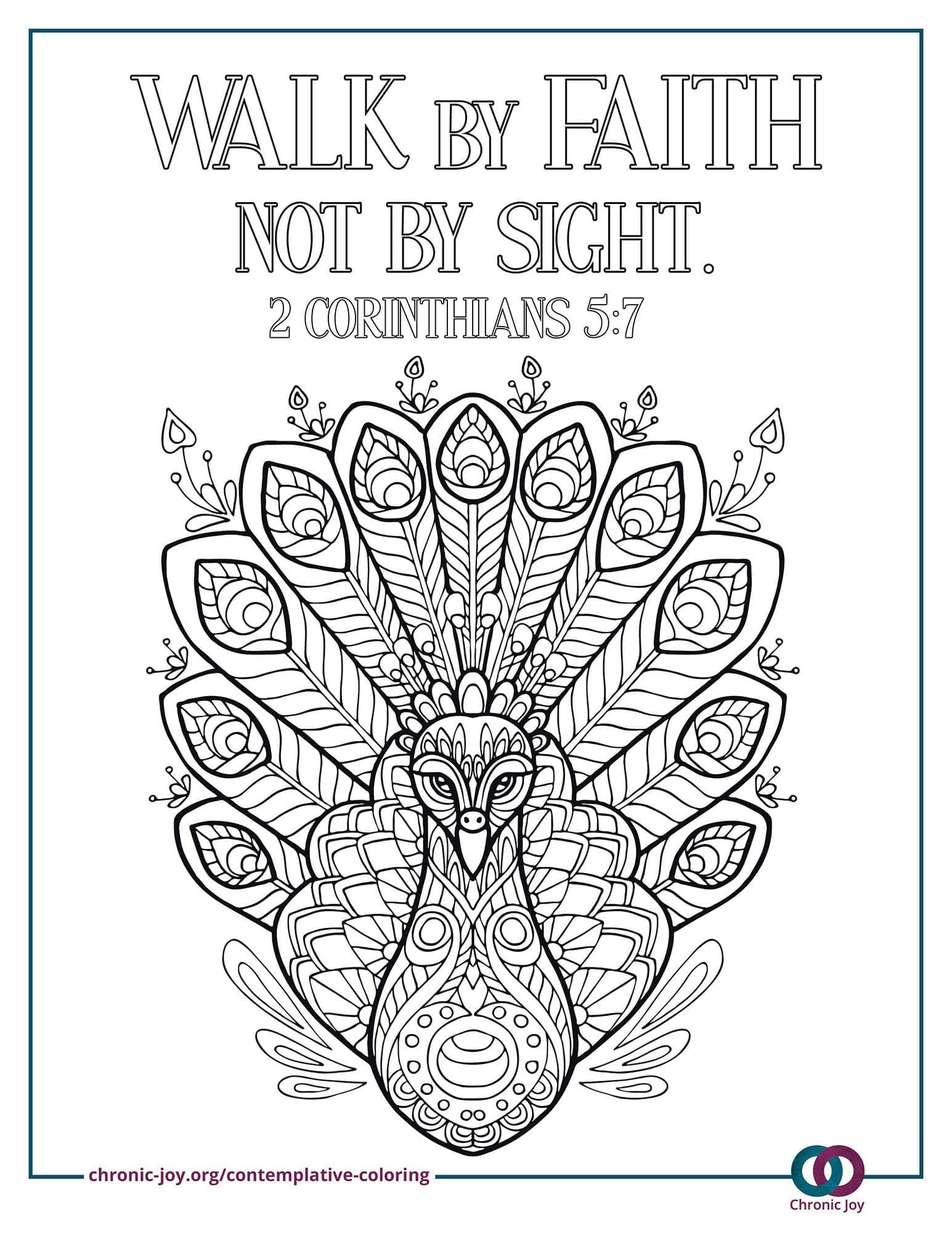 Contemplative Coloring • Color Your Way Closer to God • Chronic Joy®