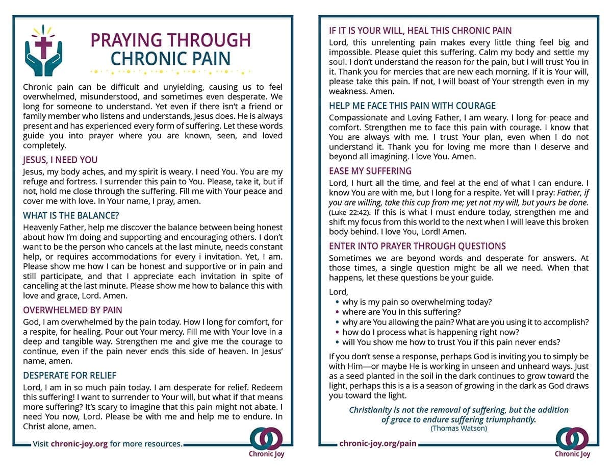Grace for the Weary: Beatitudes of Illness, Pain, and Grief • Chronic Joy®