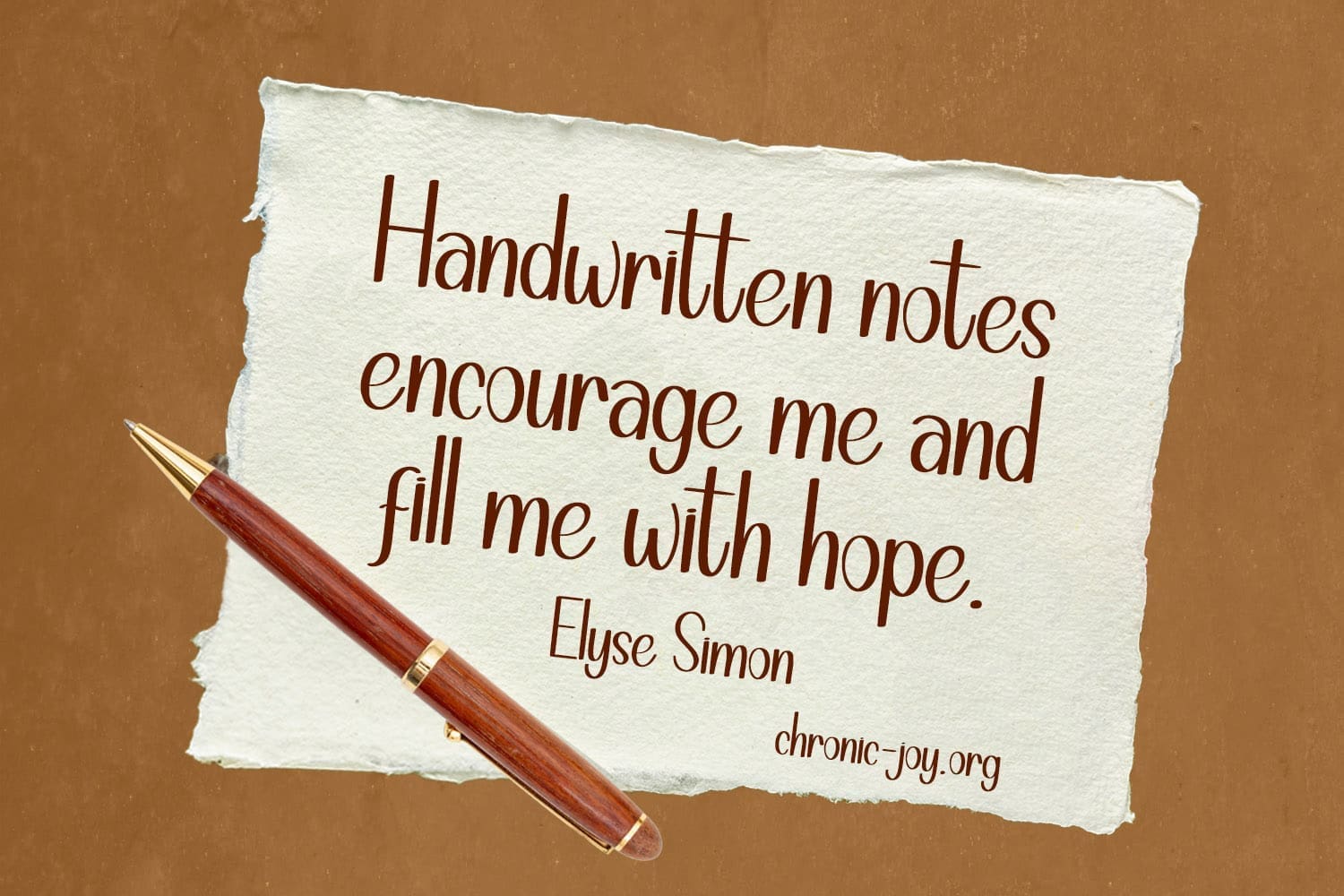 Handwritten Notes • A Powerful Way to Encourage • Chronic Joy®